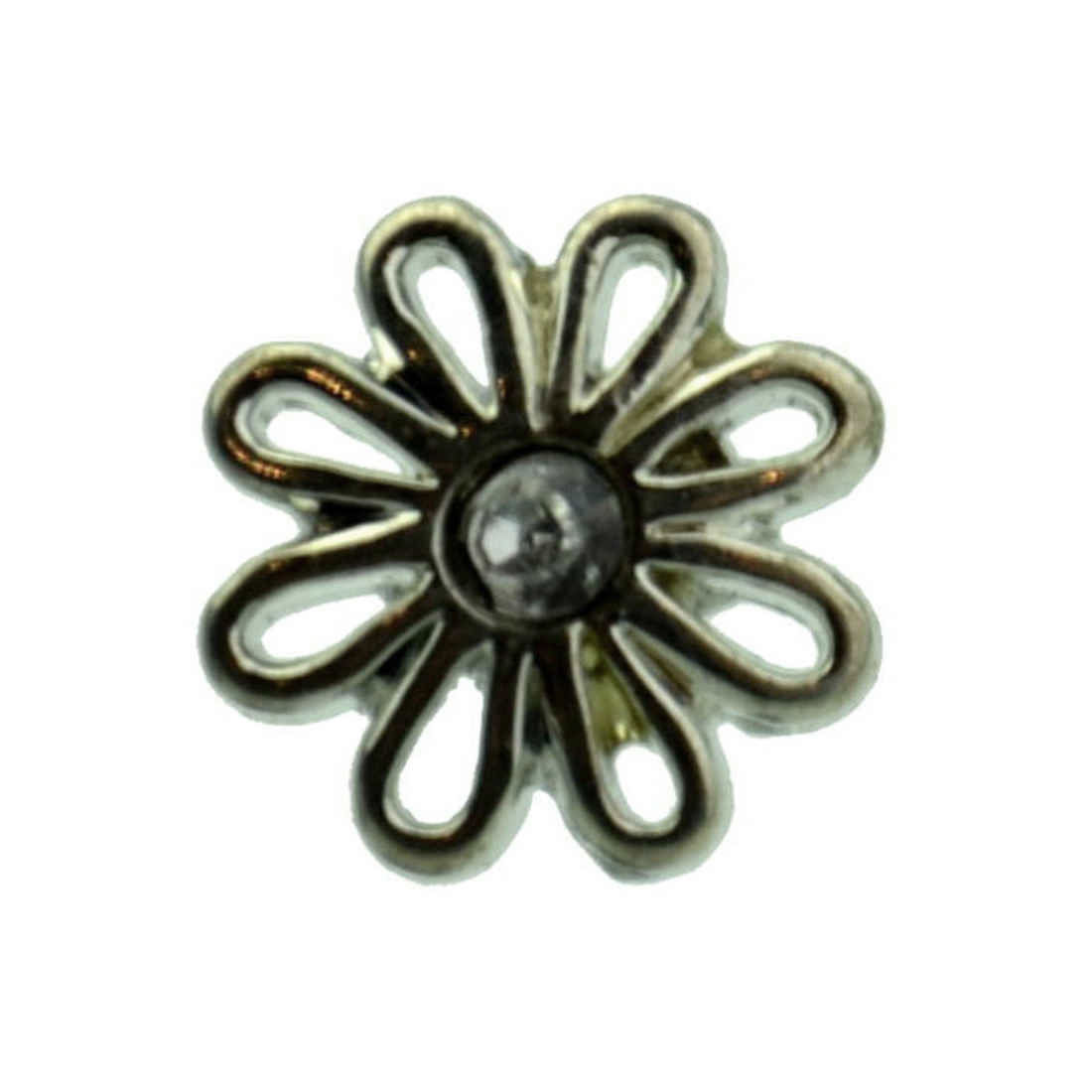 RHINESTONE FLOWER BUTTONS 8mm 10mm - Nasias Buttons