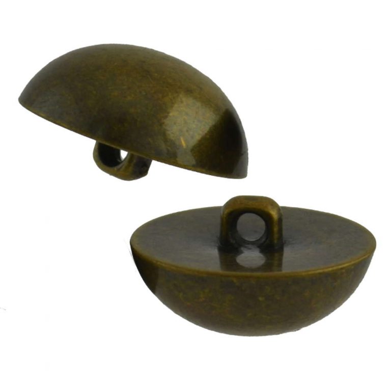 ANTIQUE BRASS DOMED BUTTONS 15mm - Nasias Buttons