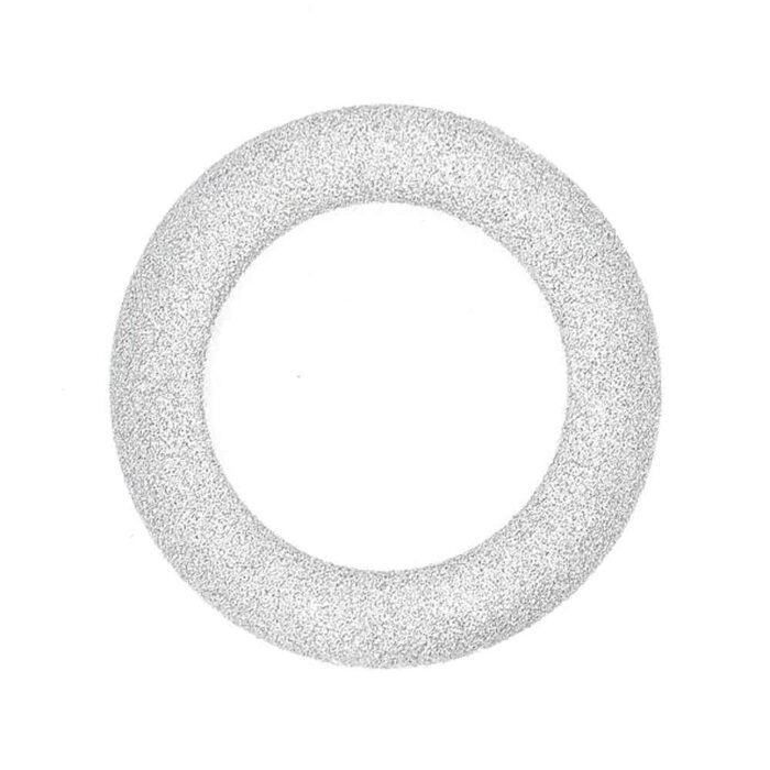 SILVER O RING SLIDER GLITTER 40mm & 50mm - Nasias Buttons