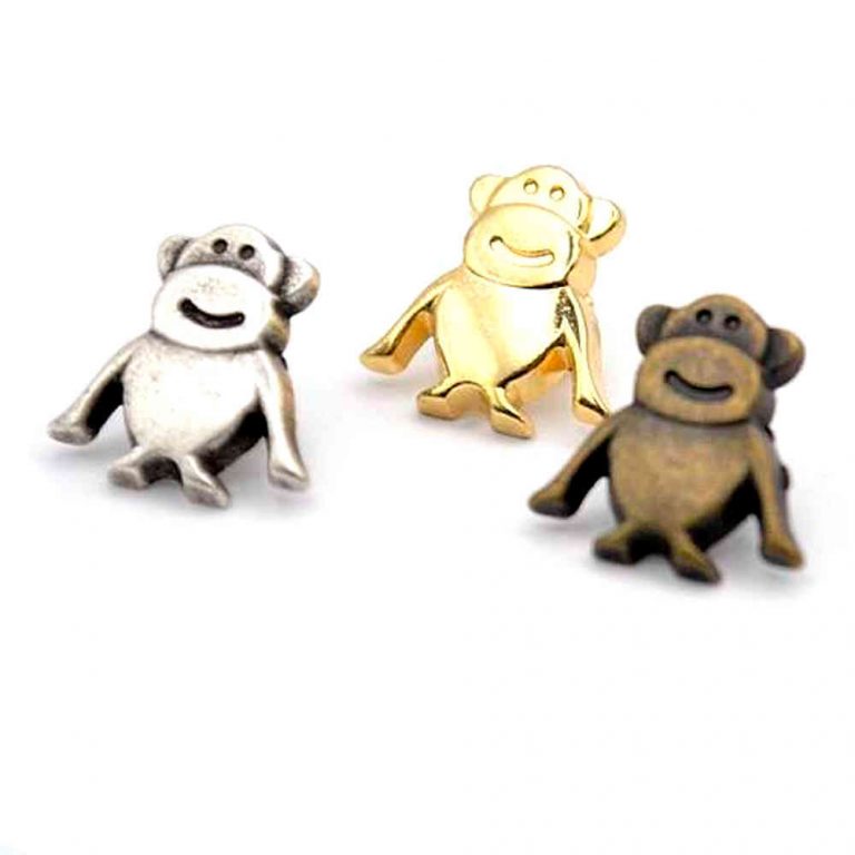 MONKEY BUTTONS METAL 12mm - Nasias Buttons